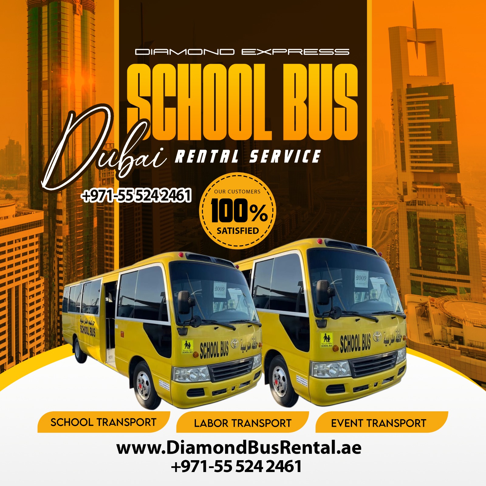 Nursery Transportation in Dubai with Trained Drivers - DIAMOND BUS ...