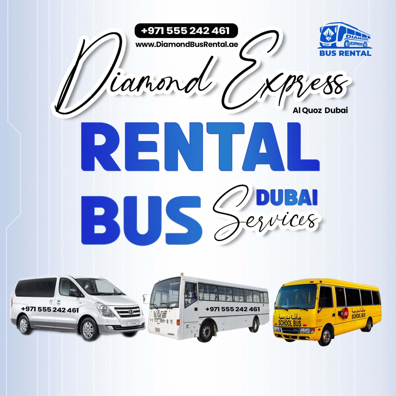Monthly Basis Bus Rental Dubai for Schools and More - DIAMOND BUS ...