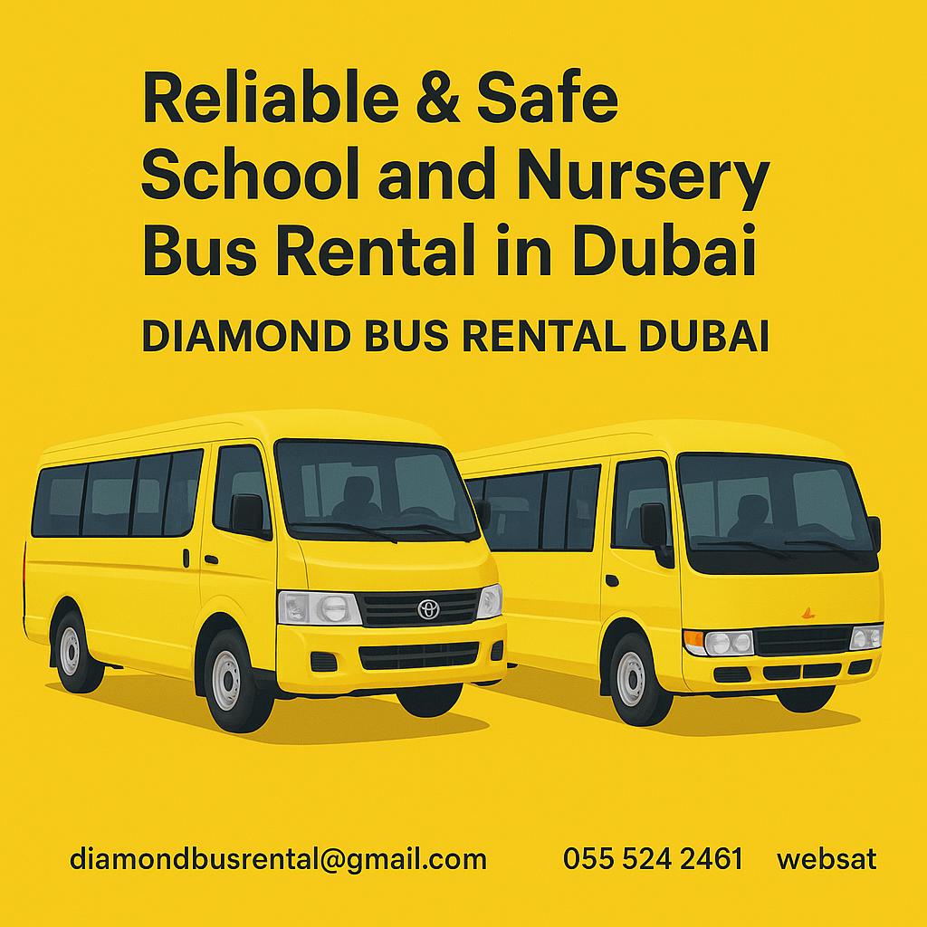 22 Seater School Bus for Comfortable Group Travel - DIAMOND BUS RENTAL ...